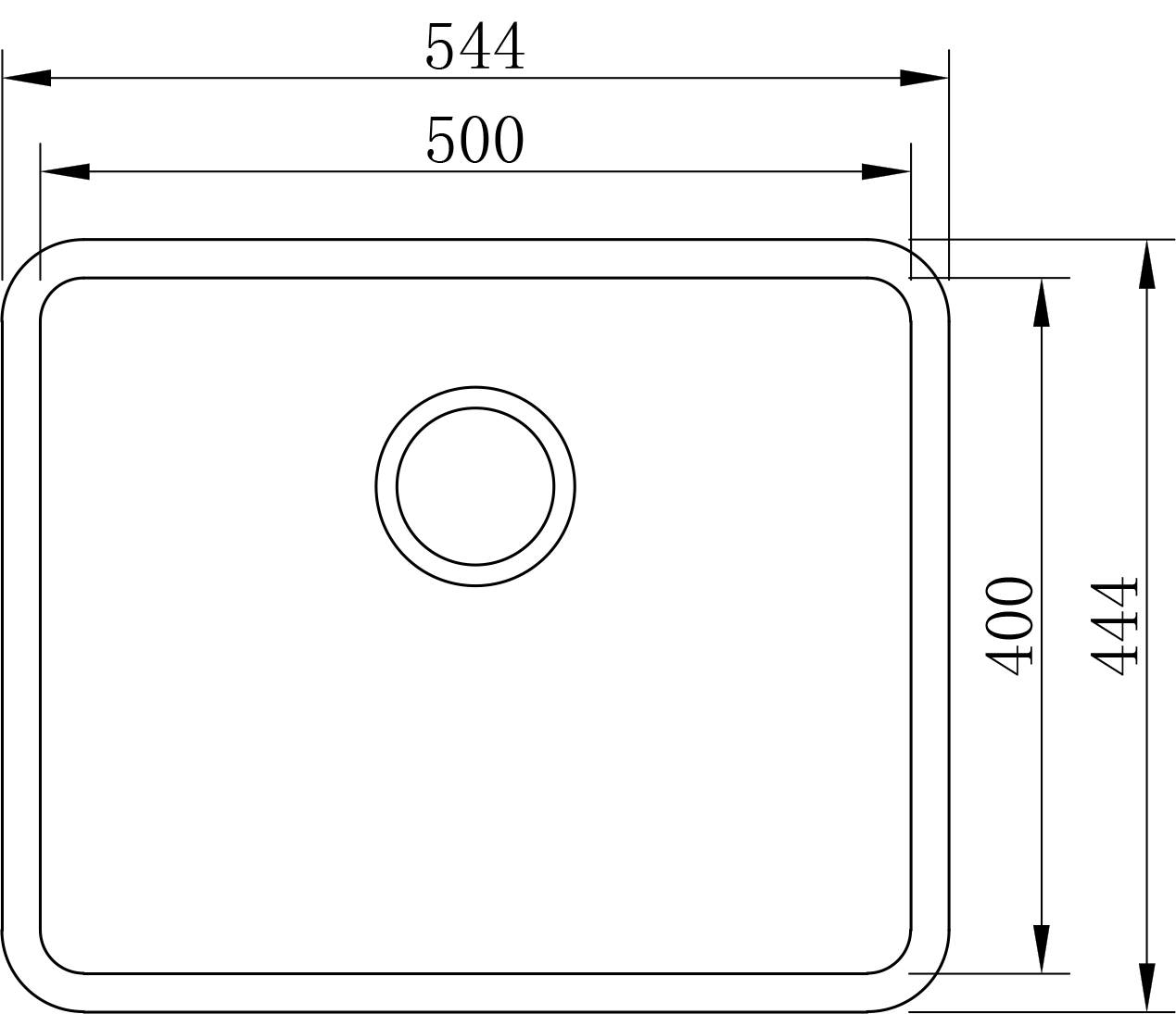 5040 Single Bowl | Pacific Bathroom