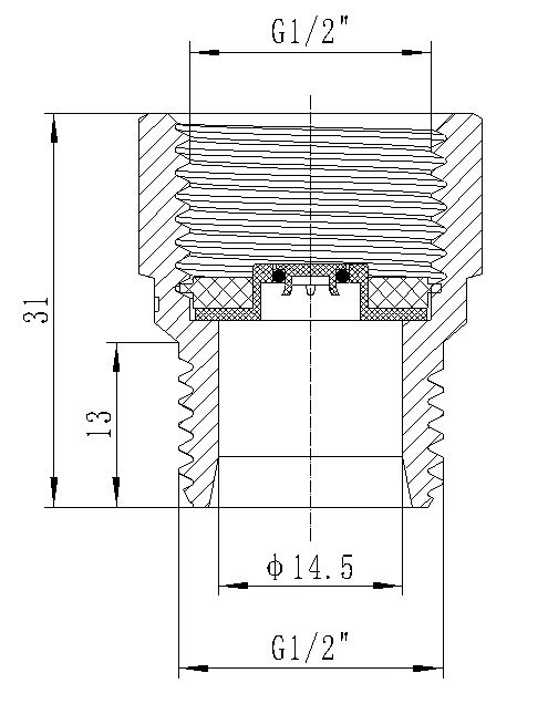 BurstProof Loose Nut Isolation Valve for Toilet 15mm | Pacific Bathroom