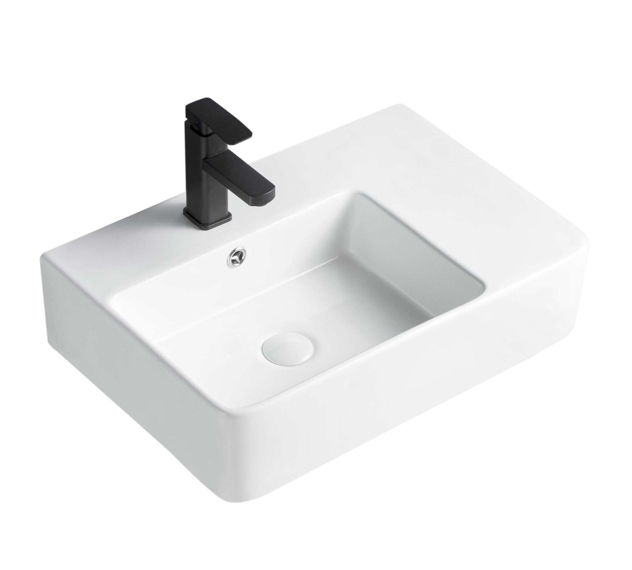 600mm Shelf Basin - Left | Pacific Bathroom