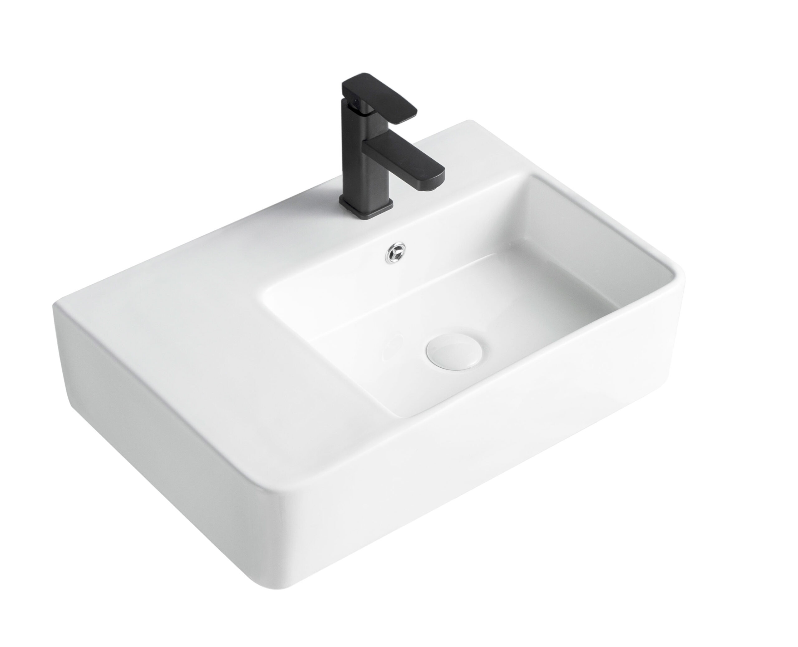 600mm Shelf Basin - Right | Pacific Bathroom