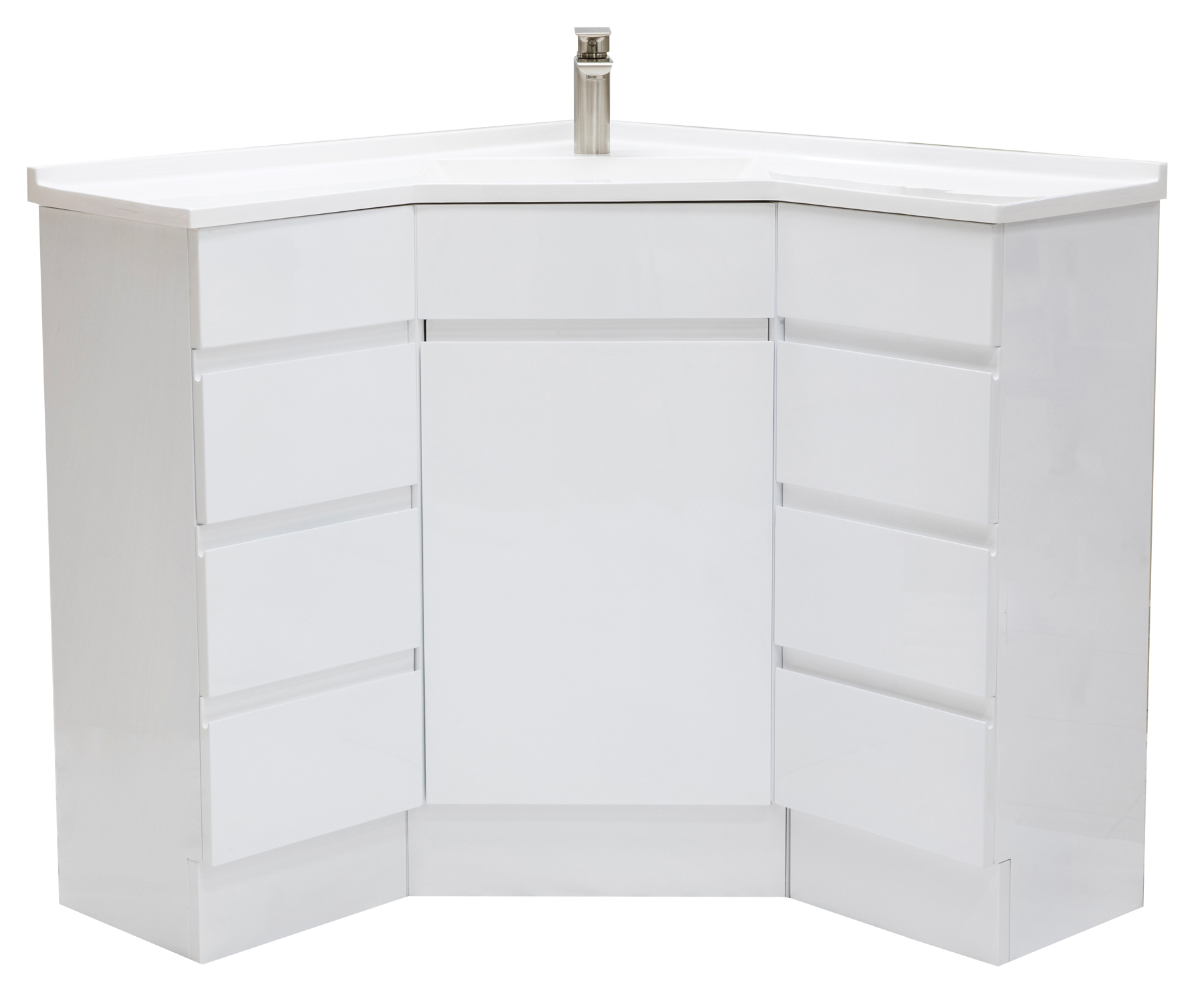 Corner Vanity Unit Complete With Top 900 x 900mm | Pacific Bathroom
