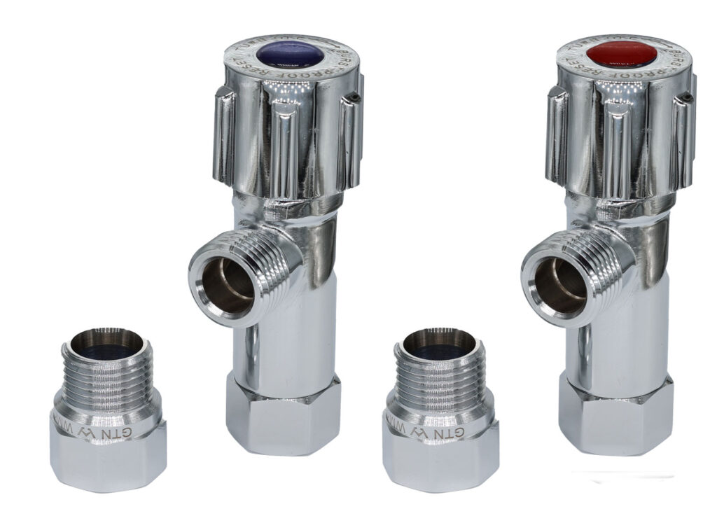 BurstProof Loose Nut Isolation Valve for Toilet 15mm | Pacific Bathroom